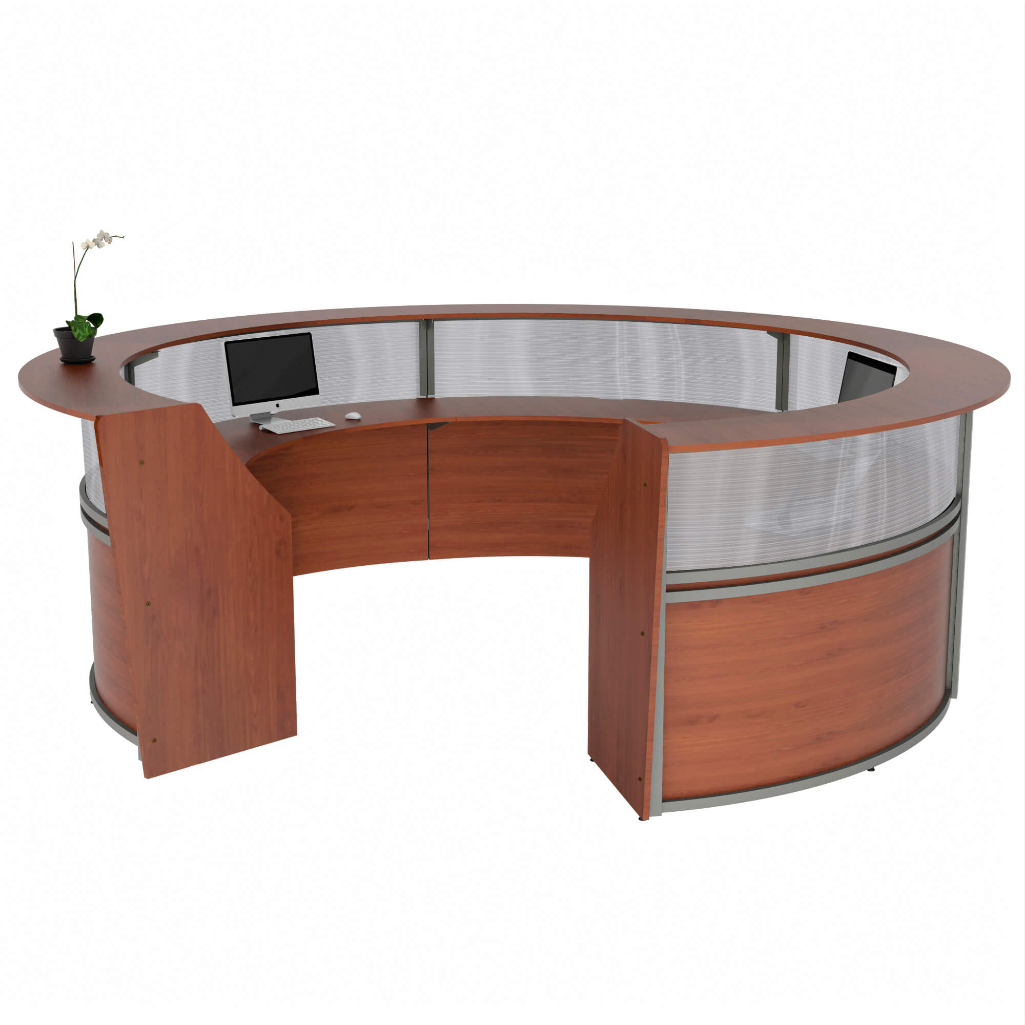 ADA Compliant Reception Desks - Circle Reception Desk